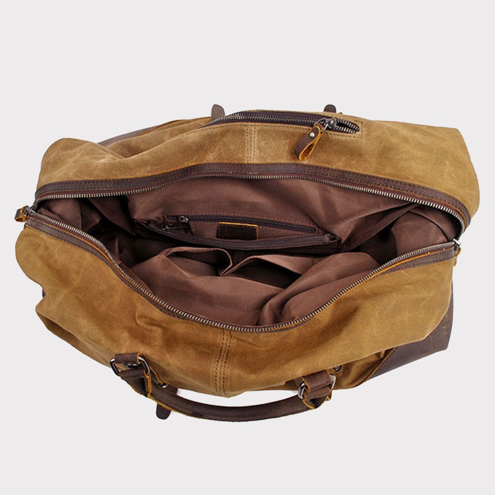 Genuine Leather & Waxed Canvas Equestrian Duffel Bag – SP RHODES ...